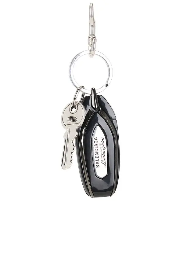 Balenciaga X Lamborghini C K Charm In Silver & Black - 40% Off